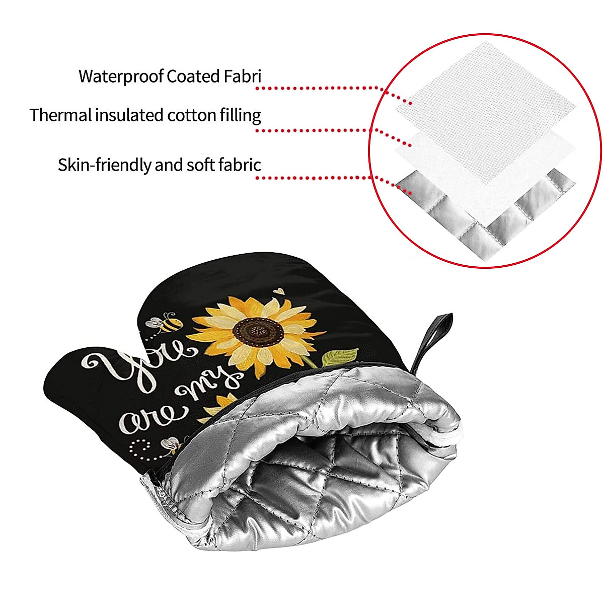 HHTDD 4PCS Sublimation Blanks Products Gifts,2 Sublimation Blanks Oven Mitts,2 Sublimation Blanks Pot Holder,Sublimation Heat Resistance Oven Gloves Pot Holders DIY Kitchen Dining Room Accessories