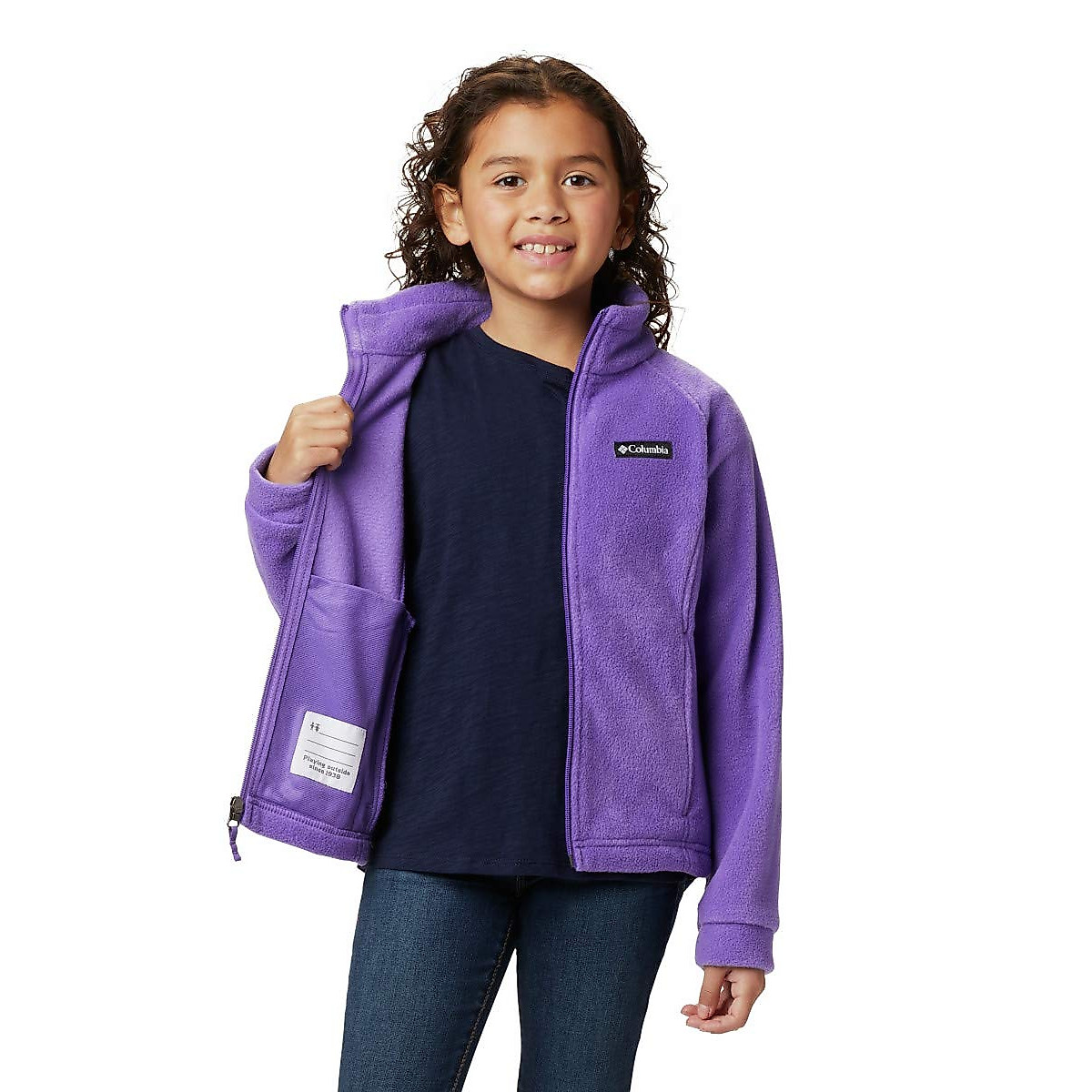 Columbia Baby Girls Benton Springs Fleece Jacket, Grape Gum, Medium