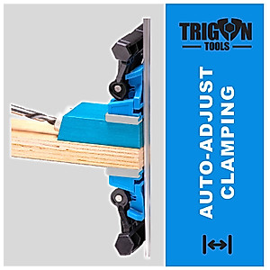 T-Track Clamps for woodworking, T Track accessories, for T-Track Profile (3/4’’ * 3/8’’) | Stop Blocks | Inline Auto Adjust Quick Release Woodworking Clamps, for Routers, Drill press, Table saws, 4pc