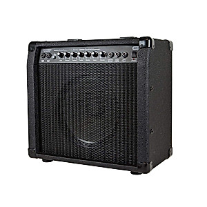 Monoprice 1x10 Guitar Combo Amplifier - Black, 40-Watt, Spring Reverb, 10-Inch 4-Ohm Speaker, High & Low Inputs, Headphone Output - Stage Right Series