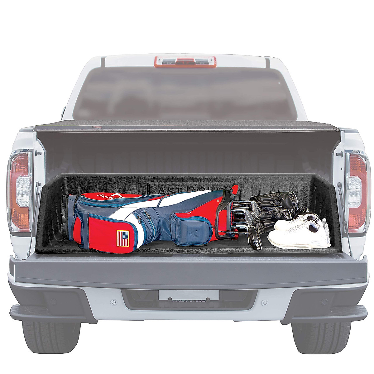 Last Boks Mid Size Truck Bed, Cargo Box Organizer, Slides Out onto Your Tailgate for Easy Access to Load or Unload Your Cargo, Truck Accessories Stores and Protects Your Cargo and Your Truck