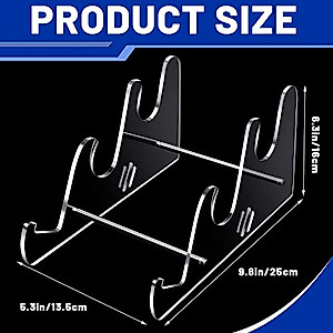 Acrylic Keyboard Display Stand Holder Mechanical Computer Keyboard Stand Shelf for Desk Transparent Acrylic Stand 3 Tier Keyboards Storage Holder Tray for Computer Tablet Picture Frame
