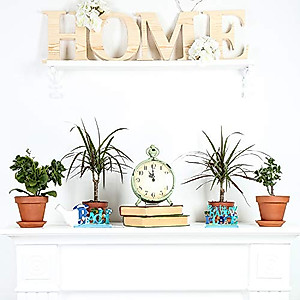 2 Pcs Beach Sign Ocean Sea Animal Party Decor Beach is My Happy Place Plaque Sign Wooden Table Decorations for Coastal Theme Interior Beach House Home Beach Bathroom Decor, 7.87 x 4.72 Inch