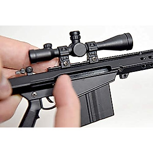 GoatGuns Miniature .50 Cal Barrett 82A1 Model in Black | 1:3 Scale Die Cast Metal