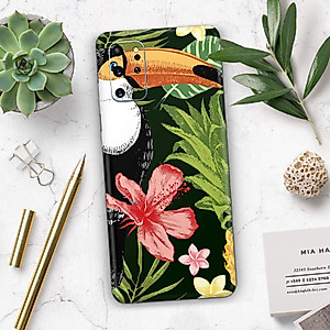 DesignSkinz Tropical Summer Forrest Protective Vinyl Decal Wrap Skin Cover Compatible with The Samsung Galaxy S20 (Screen Trim & Back Glass Skin)