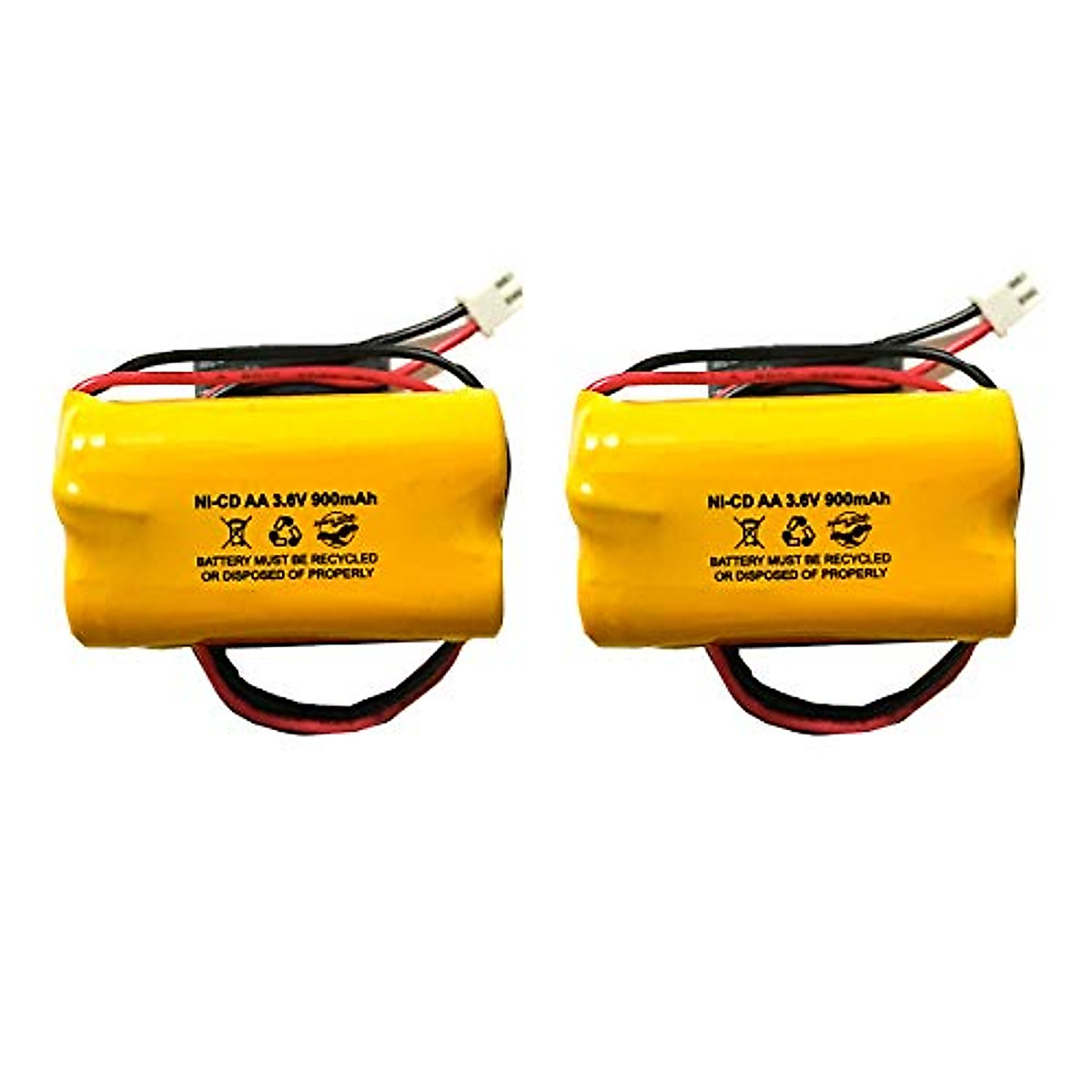 Unitech AA900MAH 6200-RP 3.6v 900mAh Battery Replacement Exit Sign Emergency Light NiCad Unitech 6200RP Lowes OSA230 Lowes 253799 Unitech LEDR-1