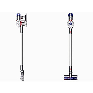 Dyson V7 Allergy HEPA Cordless Stick Vacuum Cleaner: Bagless Ergonomic, Telescopic Handle, Rechargeable, Carpet/Edge Cleaning, Height Adjustable Battery Operated (Silver)