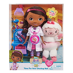Disney Junior Doc McStuffins 10th Anniversary Time For Your Checkup Doll and Accessories, Officially Licensed Kids Toys for Ages 3 Up by Just Play