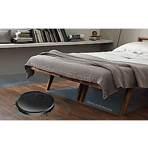 2023 intelligent Robotic vacuum cleaner with its own purple light - kPa suction, robot vacuum cleaner with schedule, 3-in-1 mopping robot vacuum cleaner, suitable for hard floors, pet hair, carpets