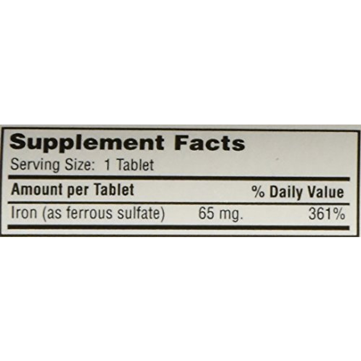Major FeroSul Ferrous Sulfate 325mg, 100 Iron Supplement Tablets each (Value Pack of 3)