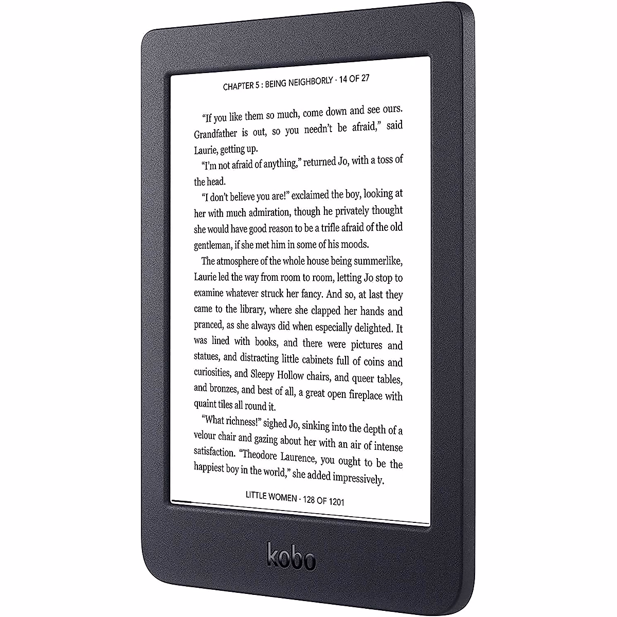 Kobo Nia | eReader | 6” Glare Free Touchscreen | Adjustable Brightness | Thin & Light | eBooks | WiFi | 8GB of Storage | Carta E Ink Technology | Black