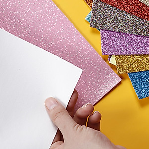 Incraftables Glitter Faux Leather Sheets for Crafts 20 Pieces. Assorted Faux Leather Sheets for Cricut (8.3”x11”). Best Fauxs Leather Sheets for Earrings & Arts. PU Leather Fabric for Adults & Kids