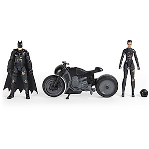 The Batman 2022 Movie Series Selina Kyle Chase Set with Batman and Motorcycle