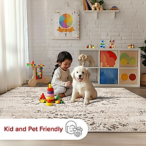 nuLOOM Freja Floral & Paisley 2x12 Runner Rug for Living Room Bedroom Dining Room Entryway Hallway Kitchen, Beige/Ivory