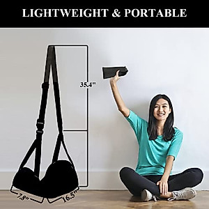 Airplane Footrest with Memory Foam Portable Travel Plane Leg Rest Foot Hammock Adjustable Height Travel Accessories Trian Home Office Relax Your Feet