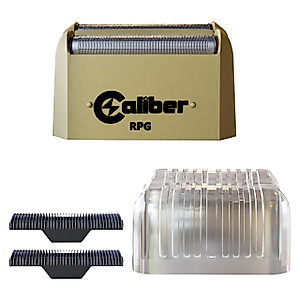 Caliber Pro RPG Shaver Replacement Foil and Cutter - Professional Titanium Foil and Blade for RPG Electric Shavers - Close Shaving Replacement Head for Barber or Personal Men's Hair Shaver