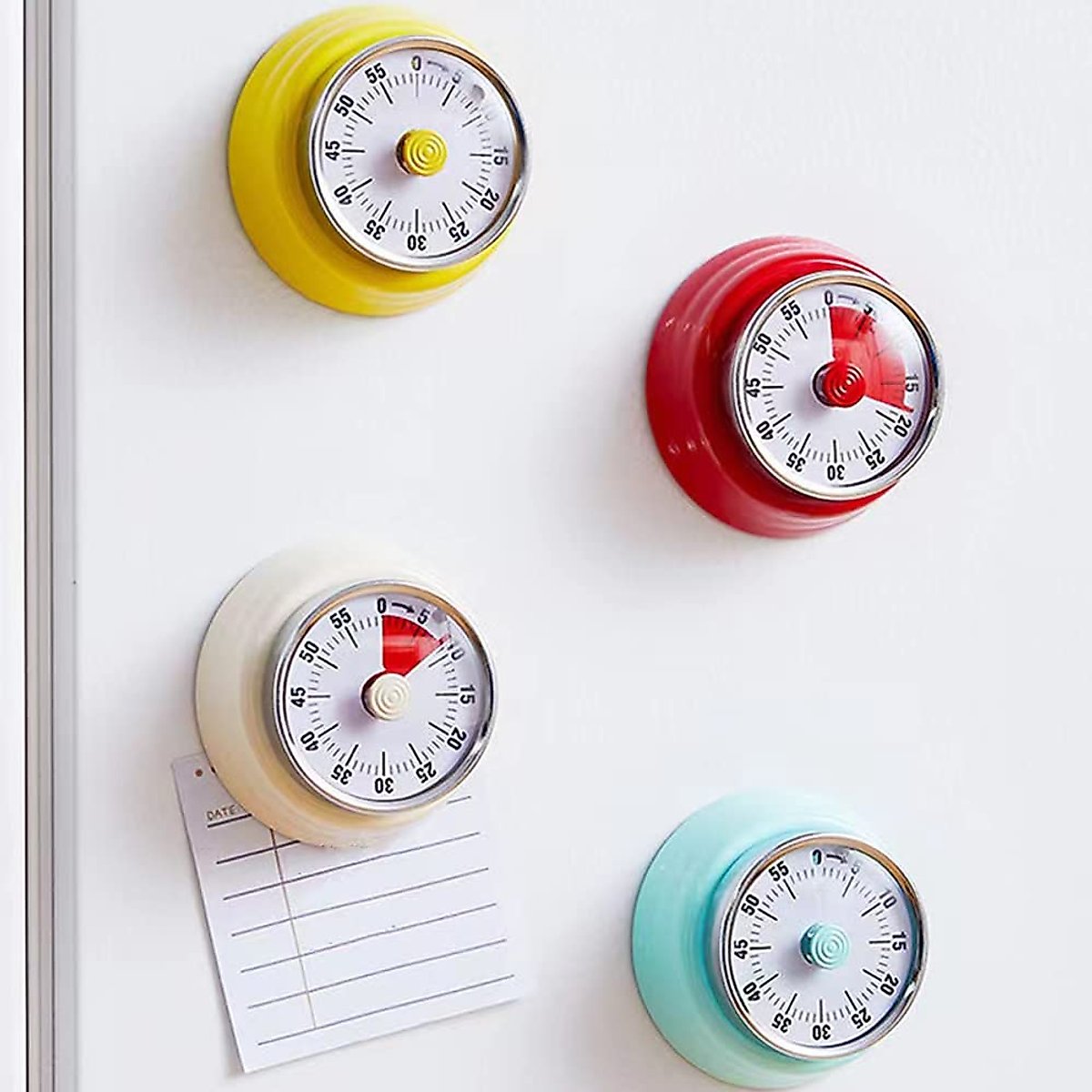 Mechanical Timer, Kitchen Timer Reminder Management Timer 360 Degree Rotation, Kitchen Countdown, Children, Teachers, Classroom time Management Tools, Learning (Yellow)