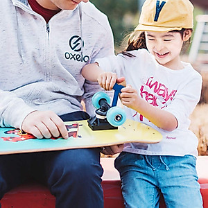 Sonku Blue All-in-One Skateboard Tool, Multifunctional Portable Skateboard T-Tool and Y-Tool Accessory with Screwdriver Wrench Storage in A Bag