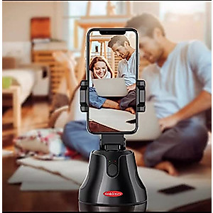 Doohickey Cameraman Rotating 360° Smart Phone Holder Face and Object Tracking Recognition Vertical and Horizontal Shot, Compatible with Phone Dimensions 2.2 - 3.9 Inches