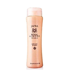 Jafra Royal Almond Body Oil - 8.4 Fl Oz Hydrating Moisturizer for All Skin Tones