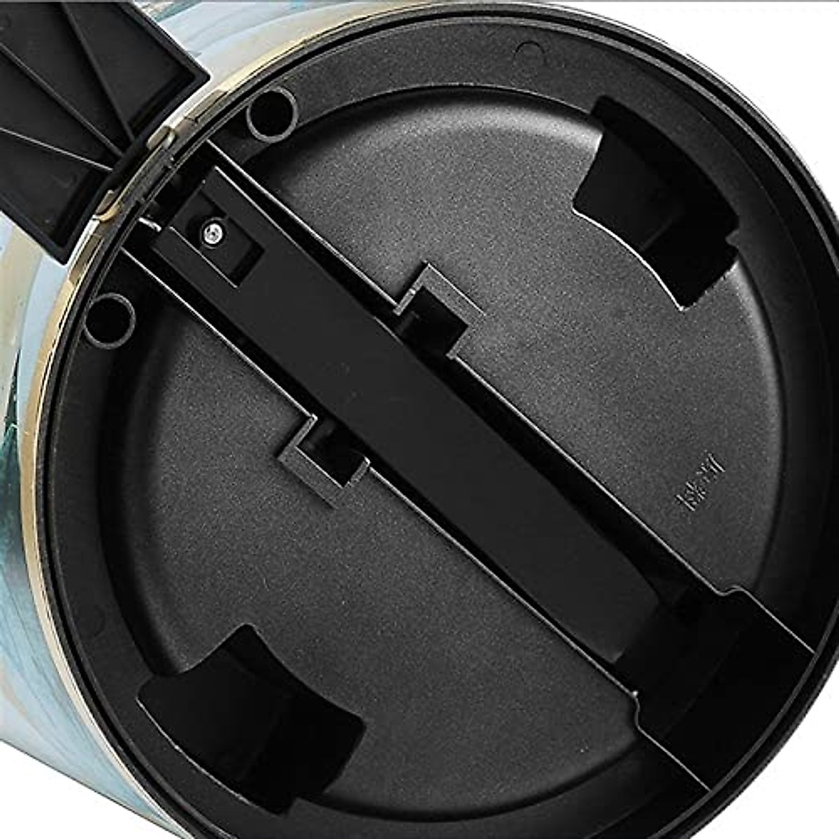 KIZQYN Garbage Can 8L Exquisite and Durable Foot-Operated Trash Can Retro Style Home Living Room Bedroom Stainless Steel Garbage Can Kitchen Bin (Color : E)