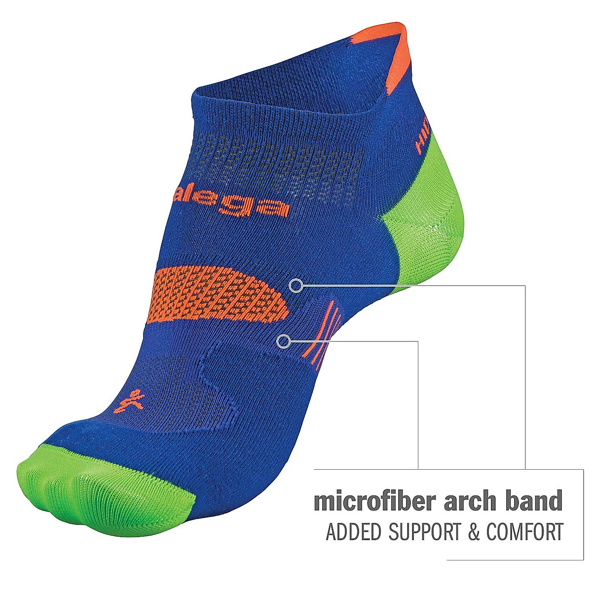 Balega Hidden Dry Moisture Wicking Performance No Show Athletic Running Socks for Men and Women (1 Pair),White, X-Large