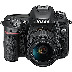 Nikon D7500 20.9MP DX-Format Digital SLR Camera + 18-55 VR & 70-300 AF-P VR Bundle with 500mm Preset Telephoto Lens, 64GB Memory Card and Accessories (21 Items)