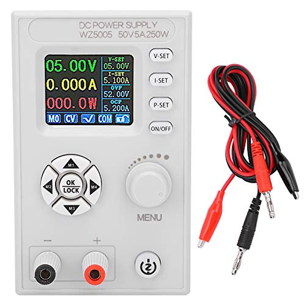 DC Regulated Power Supply Digital Control Adjustable LCD Screen 4‑Digit Display DC6‑55V WZ5005