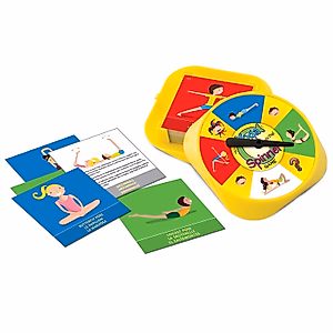 Think Fun Yoga Spinner Yoga Game for Kids Age 5 and Up - Award Winning Game for Yoga Loving Parents and their Kids, Multicolor