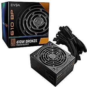 EVGA 610 BP, 80+ BRONZE 600W + 10W, 3 Year Warranty, Power Supply 100-BP-0610-K1