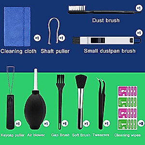 Keyboard Cleaning Kit, Laptop Computer Cleaning Kit, Computer Cleaning & Repair, Keyboard Cleaner, PC Cleaning Kit Applied Macbook Laptop, Keycap Puller, Anti-Static Brush,Computer Cleaning Brush