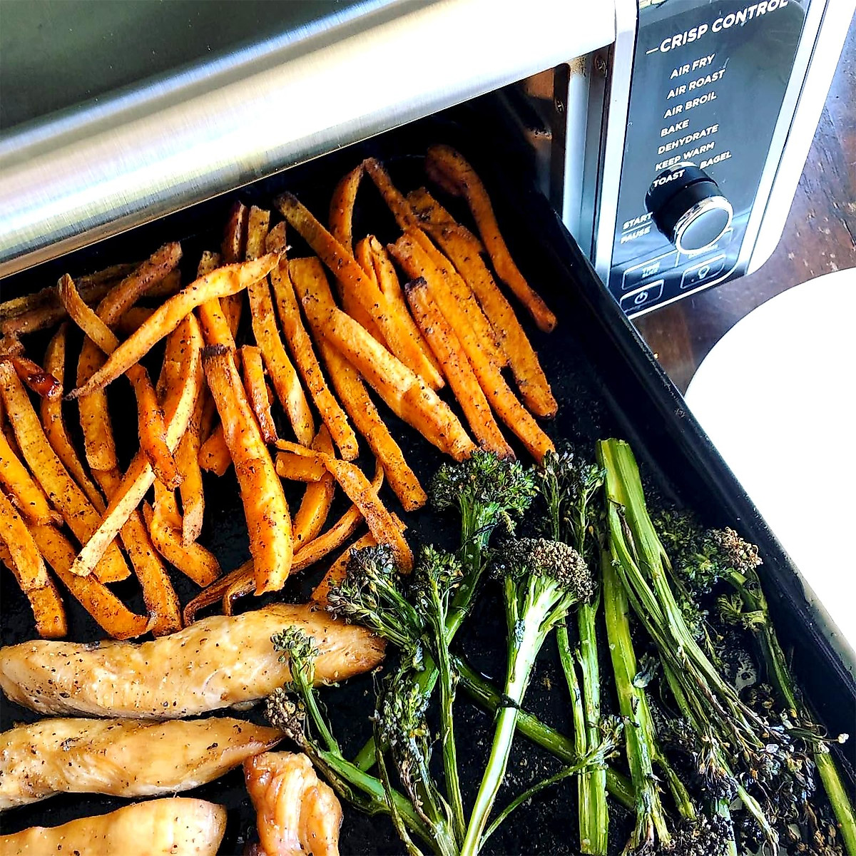 2 Pack 13" × 13" Professional Baking Sheet, Air Fryer Accessories, Replacement Baking Pan for Ninja SP100, SP101, SP1001C, SP201 Foodi Air Fry Oven, Nonstick Sheet Pan for Foodi 8-in-1 Air Fry Oven