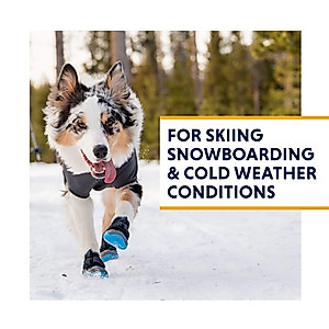 Ruffwear, Polar Trex Waterproof Winter Dog Boots with Rubber Soles for Cold Weather, Obsidian Black, 2.25 in (2 Boots)