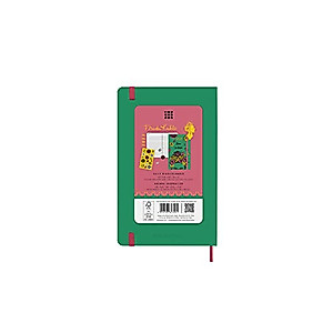 Moleskine Limited Edition Frida Kahlo 12 Month 2023 Daily Planner, Hard Cover, Large (5" x 8.25"), Green