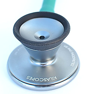 Kila Scopes Bell Stethoscope - Professional Dual Head Bell Cardiology & Diagnostic Stethoscope for Doctors and Nurses - with Accessories K771 Green