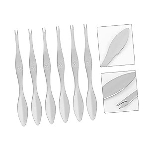 Luxshiny 6pcs 304 Wine Opener Set Nippers Tool Household Tool Set Lobster Crackers Nutcracker Set Gifts Sets Nut Tool Kit Grabber Pickle Silver Hairy Crab Meat Fork Gift Set