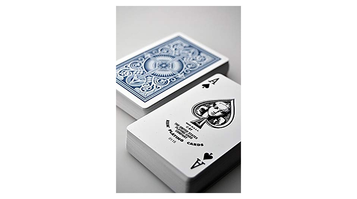Kem Playing Cards Arrow Red & Blue - Durable Plastic Bridge Decks