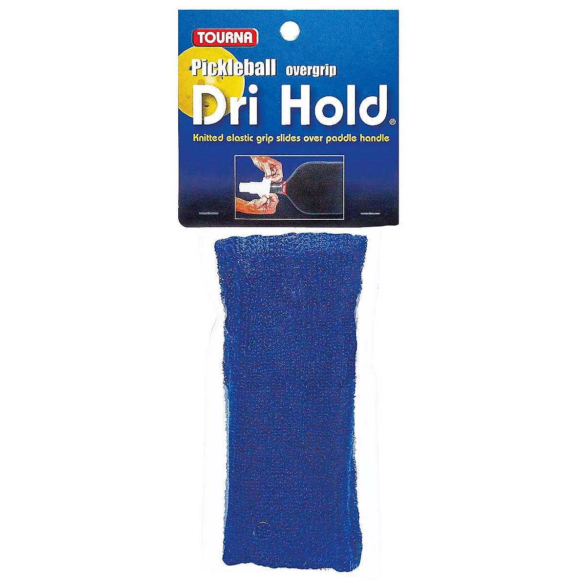 Tourna Pickleball Dri Hold Slide on Overgrip - 2 per Pack, Blue