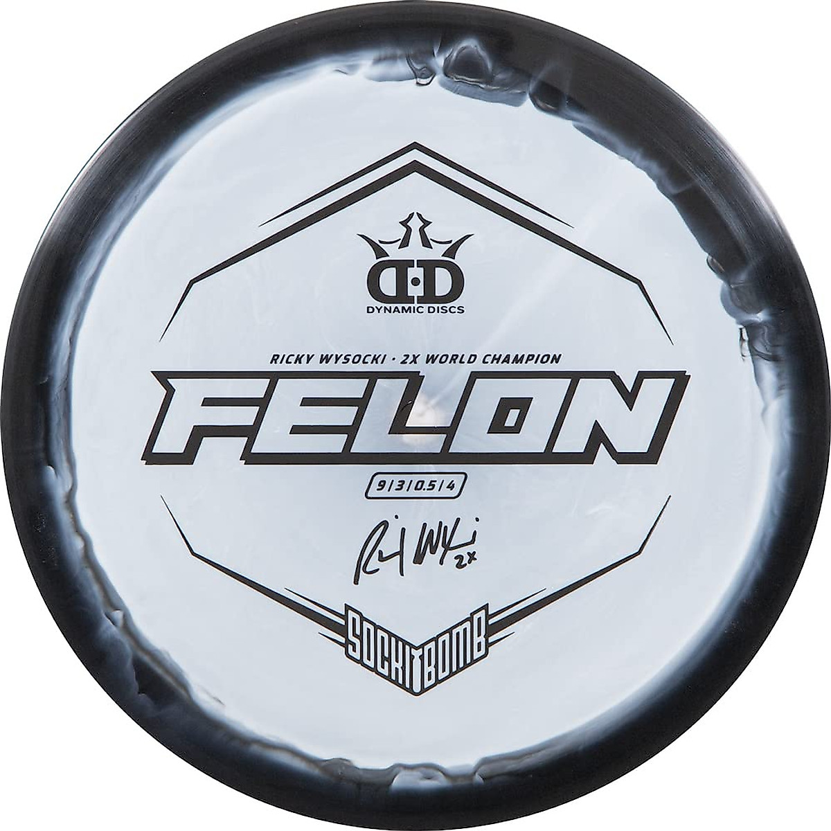 Dynamic Discs Limited Edition Ricky Wysocki Sockibomb Fuzion Orbit Felon Fairway Driver Golf Disc [Colors Will Vary] - 173-176g