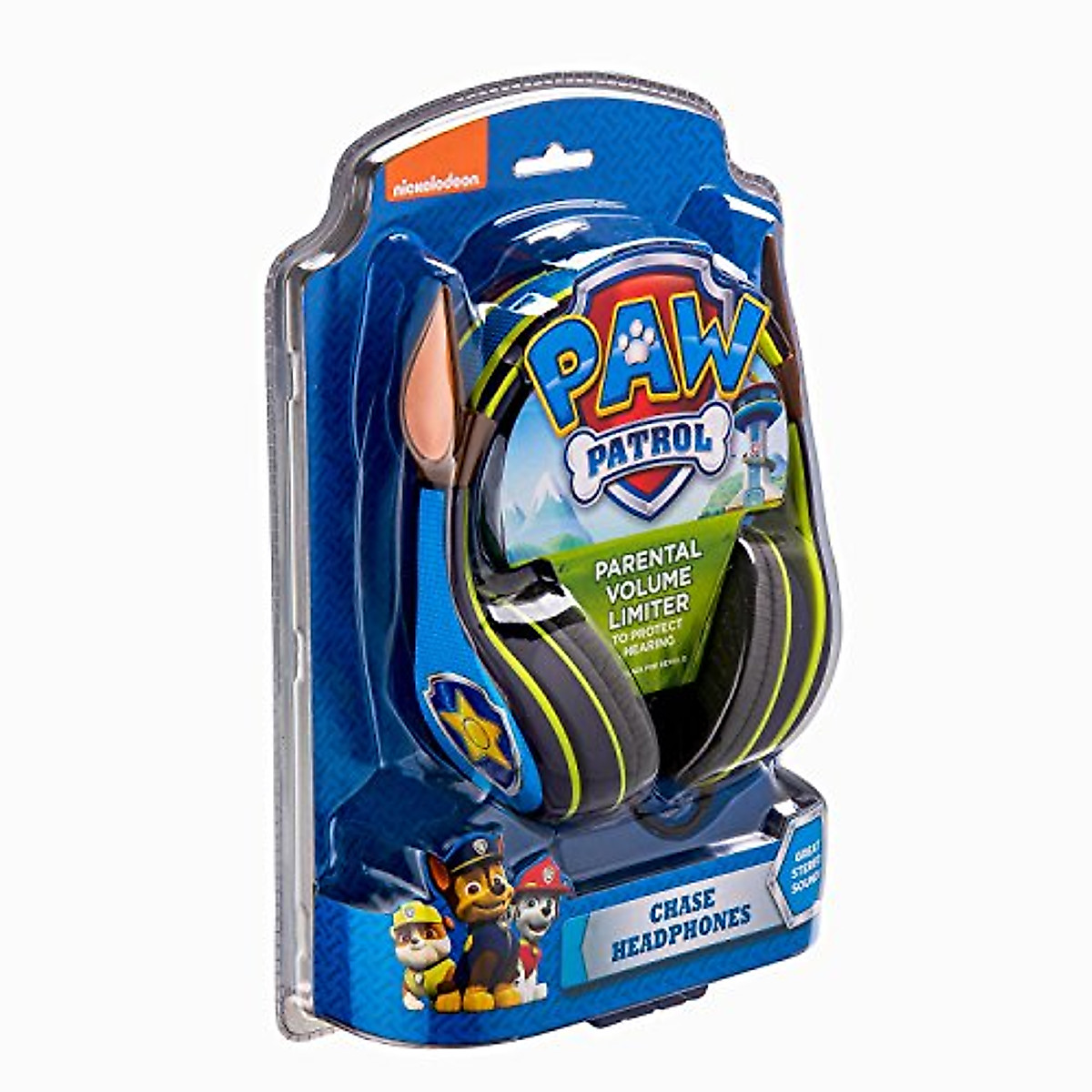 Paw Patrol Chase Headphones for Kids with Built in Volume Limiting Feature for Kid Friendly Safe Listening