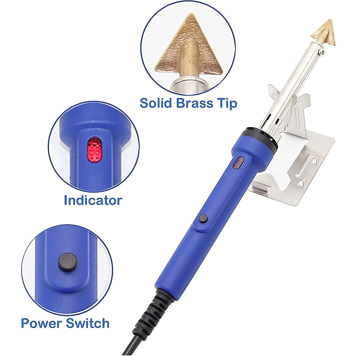 Plastic Welding Kit for Bumper, Kayak, Canoe Repair - 80w Plastic Welder Kit with On/Off Switch and Indicator 110~120v