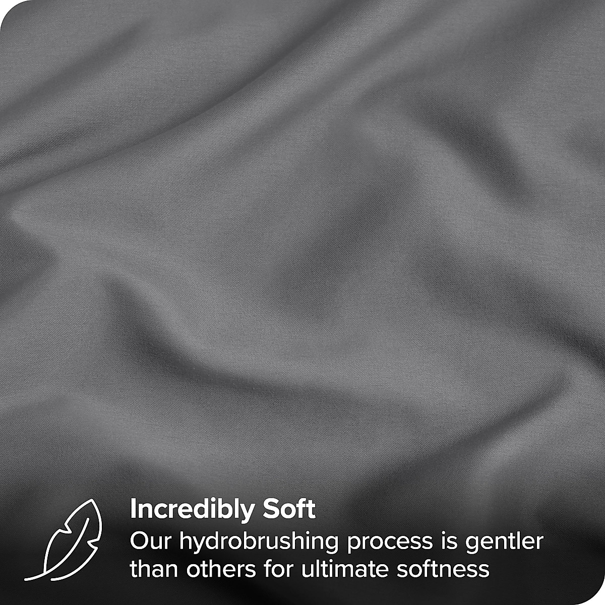 Bare Home Microfiber Pillow Cases - Standard/Queen Size Set of 2 Cooling Pillowcases Double Brushed Grey Pack Easy Care (Standard Pillowcase 2, Grey)