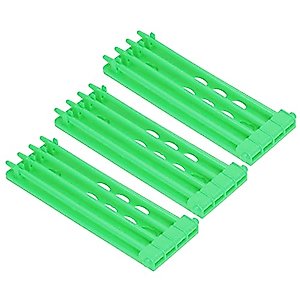 LAJS Pigeons Leg Rings Holder, Pigeons Bands Rack Frame Independent Design 3Pcs for Pigeons Farm Green