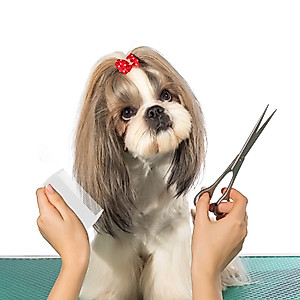 Jegtew 4 Pack Double sided Pet Combs,Fine Tooth Comb, Grooming Flea Tick Lice Dandruff Removal Fine Tooth Hair Combs for Cats Dogs Puppy