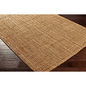 Hauteloom Ilana Jute Living Room, Bedroom Area Rug - Transitional, Traditional - Faded Driftwood,Chocolate Brown,Dark Brown - 8'6" x 11'6"