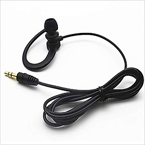 LINHUIPAD Single Side Earbud Headphones Stereo in-Ear Earphone Removable Hook Earphone for PC Smartphones MP3 MP4 Players