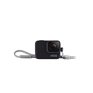 GoPro Sleeve + Lanyard in Blackout (HERO7 Black/HERO7 Silver/HERO7 White/HERO6 Black/HERO5 Black) - Official GoPro Accessory