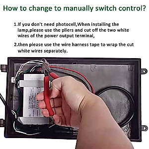 LED Wall Pack Light with Dusk to Dawn Photocell,100W 13000LM 5000K Daylight ,AC100-277V Input,500W HPS/HID Equivalent, Waterproof Commercial Security Lighting for Warehouses, Garage,ETL Listed