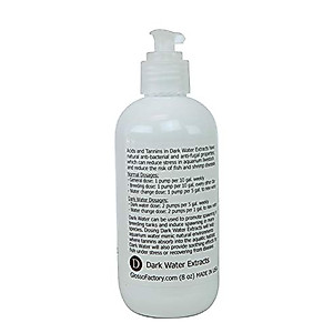 Glosso Factory Dark Water Extracts 8oz Pump Bottle for Fresh Water Aquariums