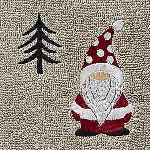 SKL Home Gnome Holiday (Skl) Hand Towel (2-Pack), Dove Gray